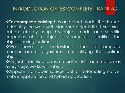 Ppt Testcomplete Training Testcomplete Automated Testing Online