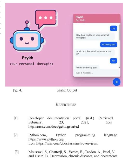 Figure 4 From A Proposed Chatbot Psykh Your Personal Therapist And