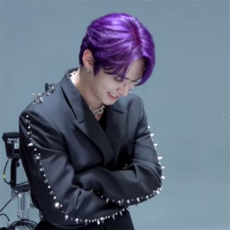 Purple Hair Lee Know At Ricky Clarence Blog