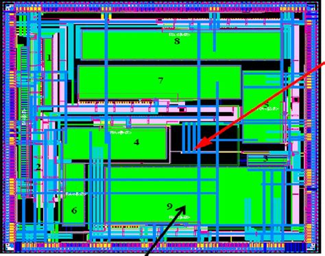 Layout Of The Complete Memory Test Chip Only Cut MBit Was Used Download Scientific