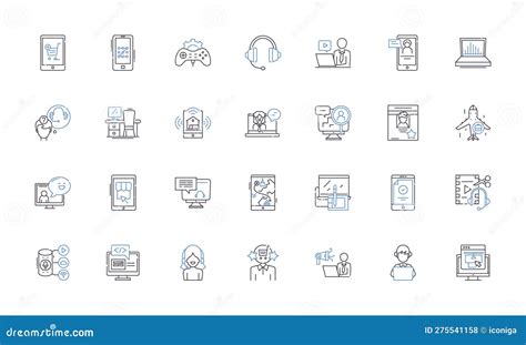 Decision Trees Line Icons Collection Algorithm Categorical
