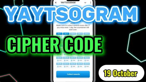 Yaytsogram Daily Cipher Code 19 October Today Yaytsogram Cipher Code