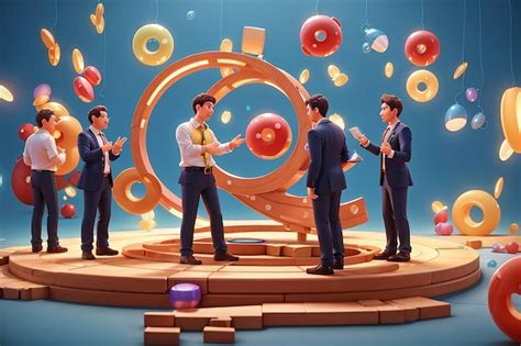 Premium Ai Image Business Problem Solving Concept Online Communication Problem And Question