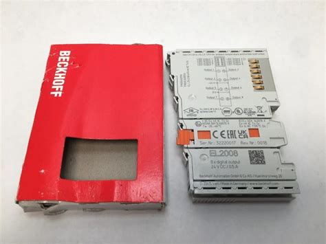 BECKHOFF EL2008 EtherCAT Terminal 8 Channel Digital Output 24 V DC 0 5 A Schiltzberg