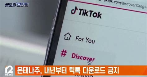 몬태나주 내년부터 틱톡 다운로드 금지