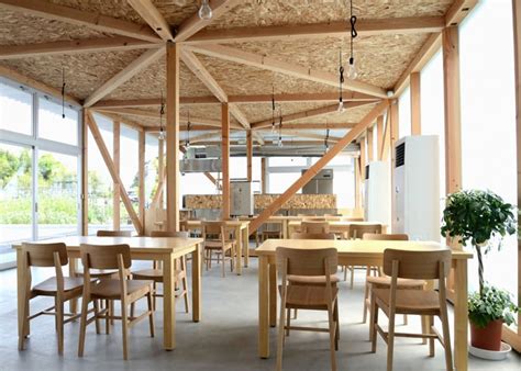 Cafeteria With Exposed Timber Structure By Niji Architects Dezeen