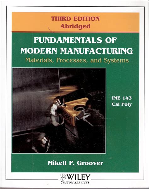Buy Fundamentals Of Modern Manufacturing Materials Processes And