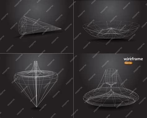 Premium Vector Geometry Wireframe Mesh Polygonal Element Vector Illustration