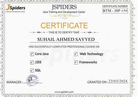 Java Opentowork Fresher Sql Frontend Backend Suhail Ahmed Sayyed