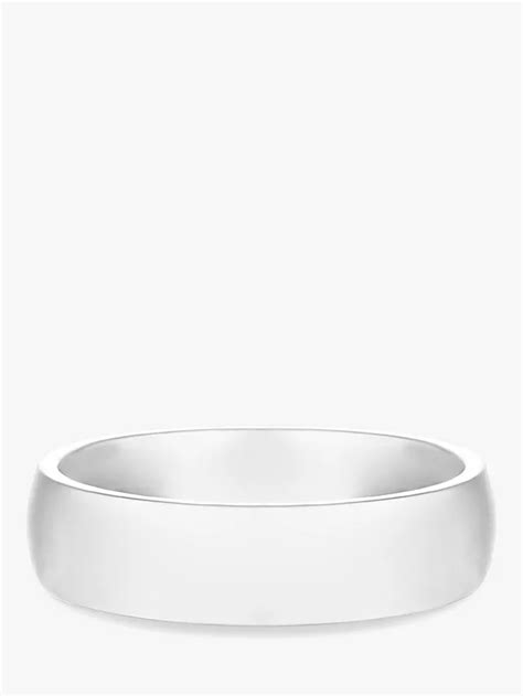 Simply Silver Polished Sterling Silver Wedding Band Silver