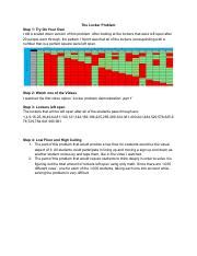 Unlocking The Mystery The Fascinating Locker Problem Explained Course Hero