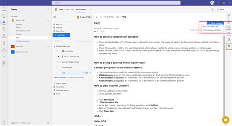 How To Export Your Content From The MS Teams Built In Wiki