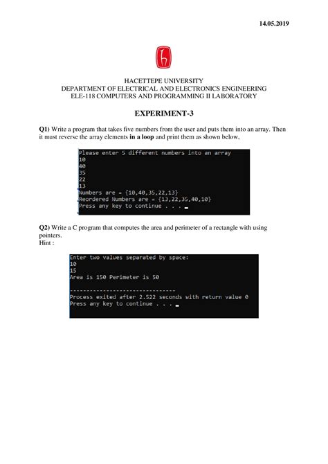 C Programming Language Docsity