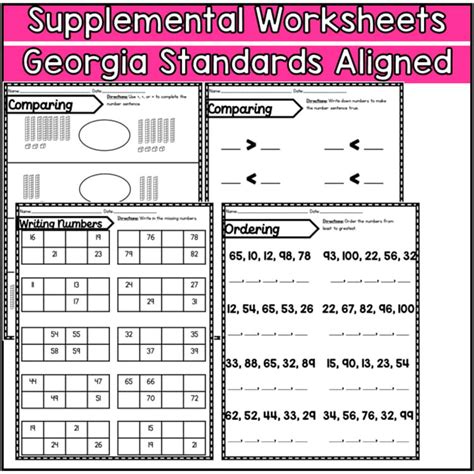 Numbers To 120 First Grade New Ga Standards Aligned Tpt