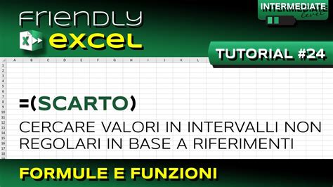 Excel 24 Scarto Youtube