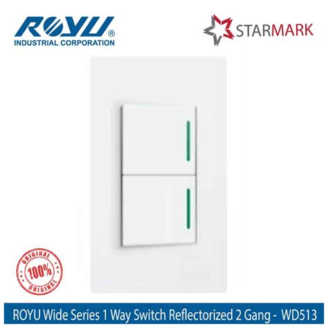 Royu Switch Royu Wide Series Switch With Reflector Set 10a 250v Shopee Philippines