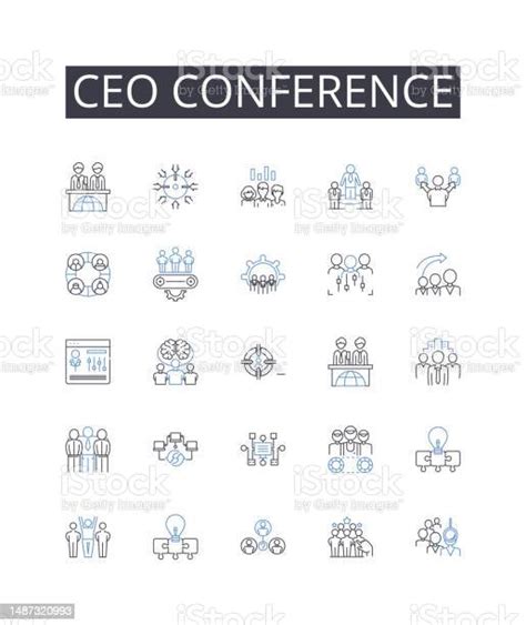 Ceo 회의 라인 아이콘 모음입니다 인디 정통 창의성 다양성 권한 부여 실험 자유 벡터 및 선형 일러스트레이션 껄끄러운 혁신적인 저예산 개략 표시 세트 Diy에 대한 스톡