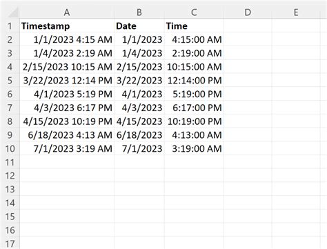 How To Separate Date And Time In Excel With Example