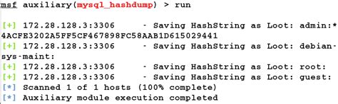 Finding Mysql Users With Metasploit Metasploit Revealed Secrets Of