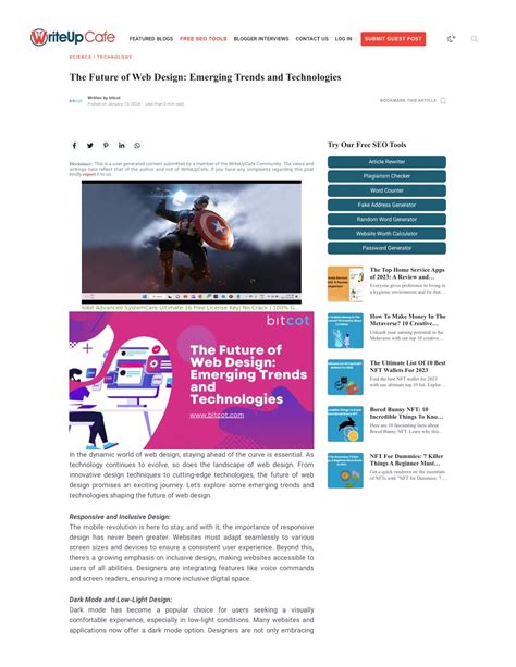 PPT The Future Of Web Design Emerging Trends And Technologies PowerPoint Presentation ID