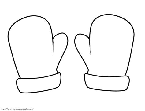 Free Printable Mitten Template For Crafts Mittens Template Printed Mittens Templates