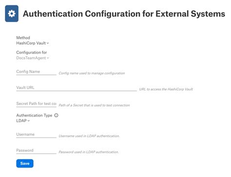 Authentication Configuration Methods For External Systems — Alation User Guide