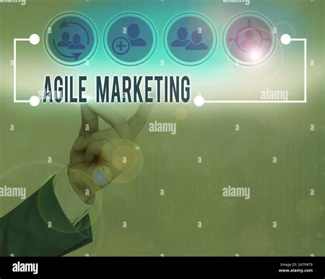 Writing Note Showing Agile Marketing Business Concept For Focusing Team Efforts That Deliver