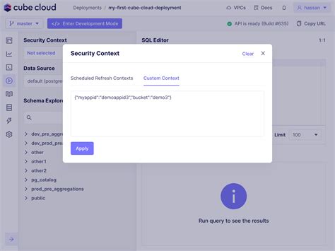 Sql Runner Cube Docs