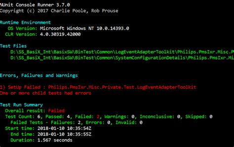 Test Run Xml Counts Incorrect In Certain Test Failure Situations Issue Nunit Nunit