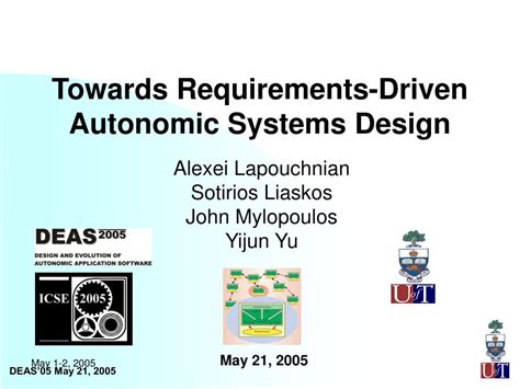 Ppt Towards Requirements Driven Autonomic Systems Design Powerpoint Presentation Id507827