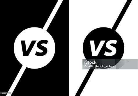 대 문자 싸움 Vs Vs 텍스트 브러시 그림 문자입니다 벡터 일러스트입니다 Championship에 대한 스톡 벡터 아트 및