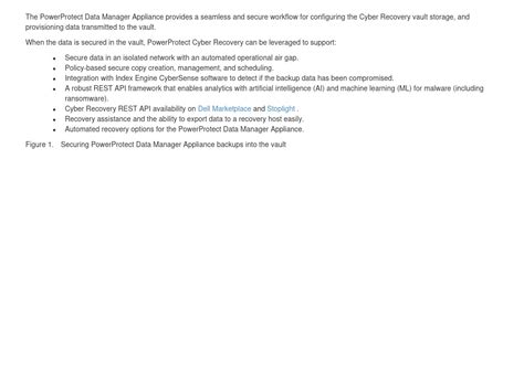 Powerprotect Data Manager Appliance Integration With Powerprotect Cyber