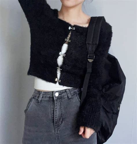 존예핏모델소장 앙고라 후크 퍼 스퀘어넥 크롭 니트가디건 에이블리