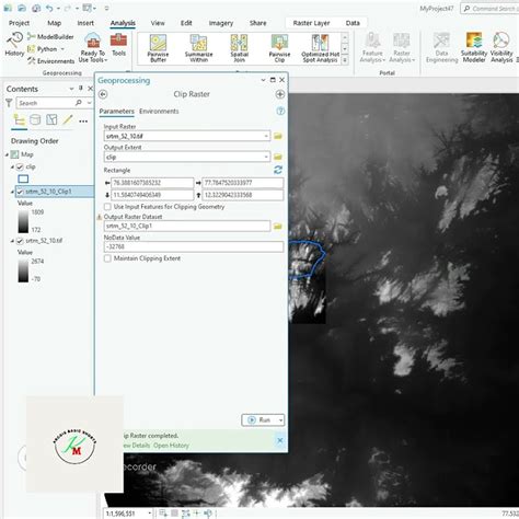 How To Clip Srtm Dem In Arcgis Pro Arcgispro Gis Arcmap Qgis3 Youtube