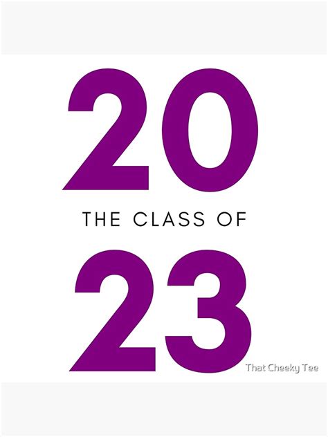 Class Of 2023 Simple Typography Black 2023 Class Of Graduation