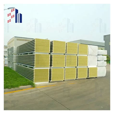 Wall Cladding Insulation Cold Room Rock Wool Pu Sandwich Panels Roofing Panel Building