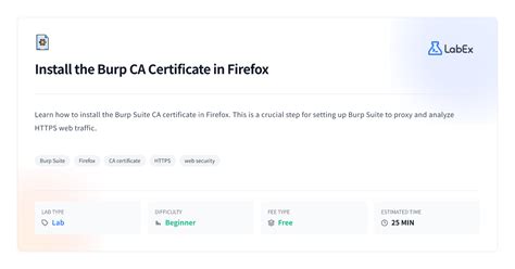 Install Burp Ca Certificate In Firefox Labex