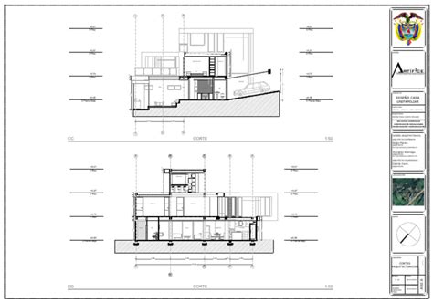 Corte Arquitectónico De Vivienda Unifamiliar Pdf