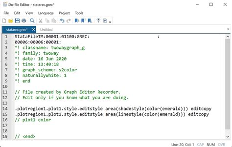 Reproducing Graphs Customised With The Graph Editor In Stata