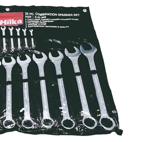 Hilka 25 Piece Combination Spanner Set Metric Wilko