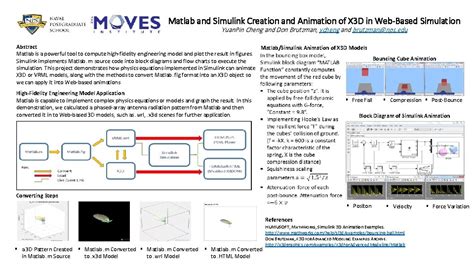 Matlab And Simulink Creation And Animation Of X