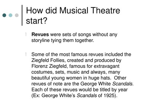 Ppt Evolution Of Musical Theatre From Opera To Broadway Hits