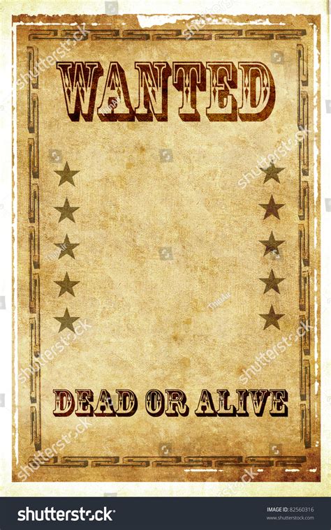 Wanted Dead Alive Vintage Poster Stock Illustration 82560316 Shutterstock