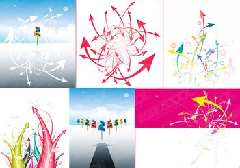 5 Dynamic Arrow Series Vector Graphic Free Vector FreeImages