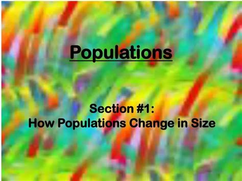 Ppt Populations Powerpoint Presentation Free Download Id5232641