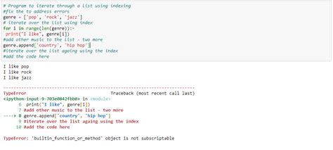 Solved Program To Iterate Through A List Using Indexing
