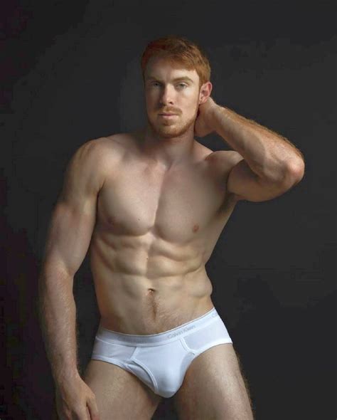 Matted Shirtless Ginger Photograph 5x7 G208 Handsome Muscular Redhead