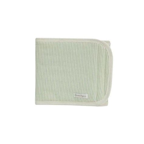 日本 Combi 肚圍 有機棉 經典條紋系列 粉綠 F 小 65cmx18cm 媽咪愛