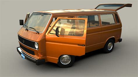 Volkswagen Vanagon 1983 3d Model By Nerdadantes
