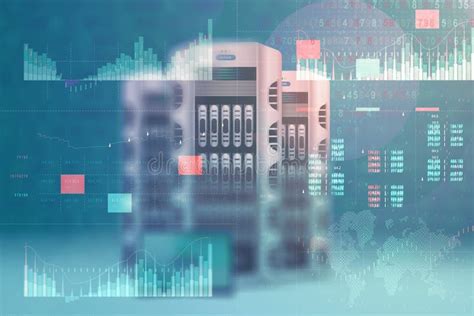 Business Analytics With Key Performance Indicators KPI Dashboard Concept Cloud Storage Servers